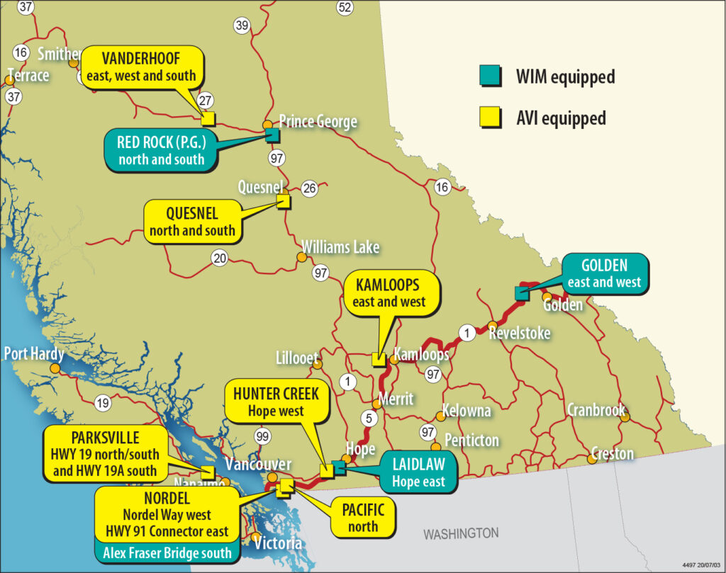 BC Weigh Scale Locations TruckFreighter